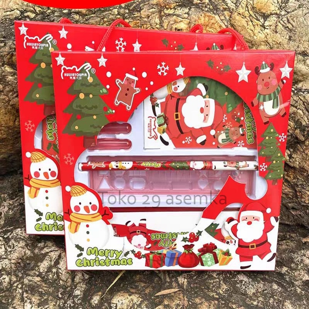 Jual PAKET NATAL 7 IN 1 BERTALI ISI ALAT TULIS ANAK SEKOLAH ACARA ...