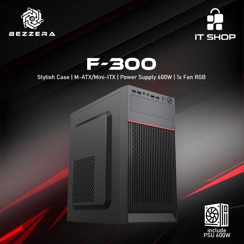 Jual Bezzera Casing PC Computer F-300 include PSU 600W | Shopee Indonesia