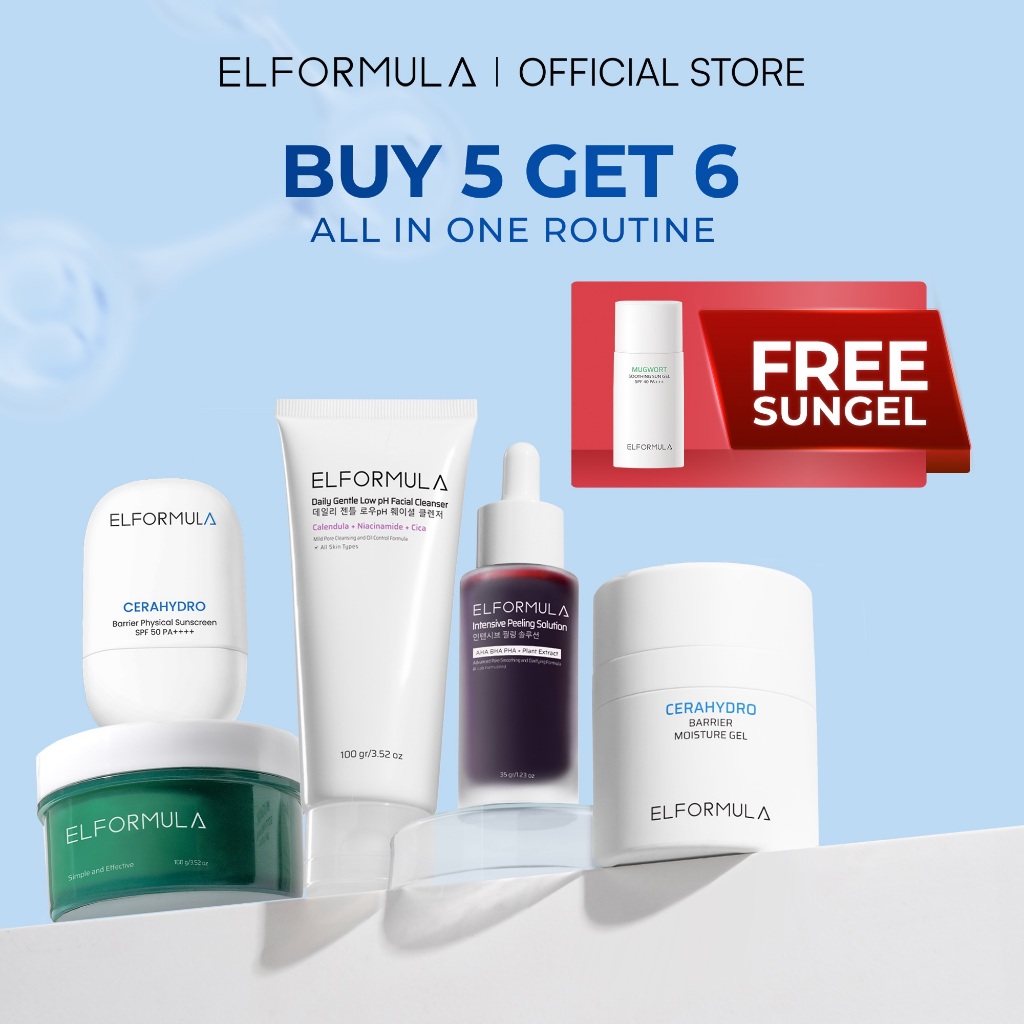 Jual [ FREE SUN GEL ] ELFORMULA Bundle 5in1 All in One Routine ...