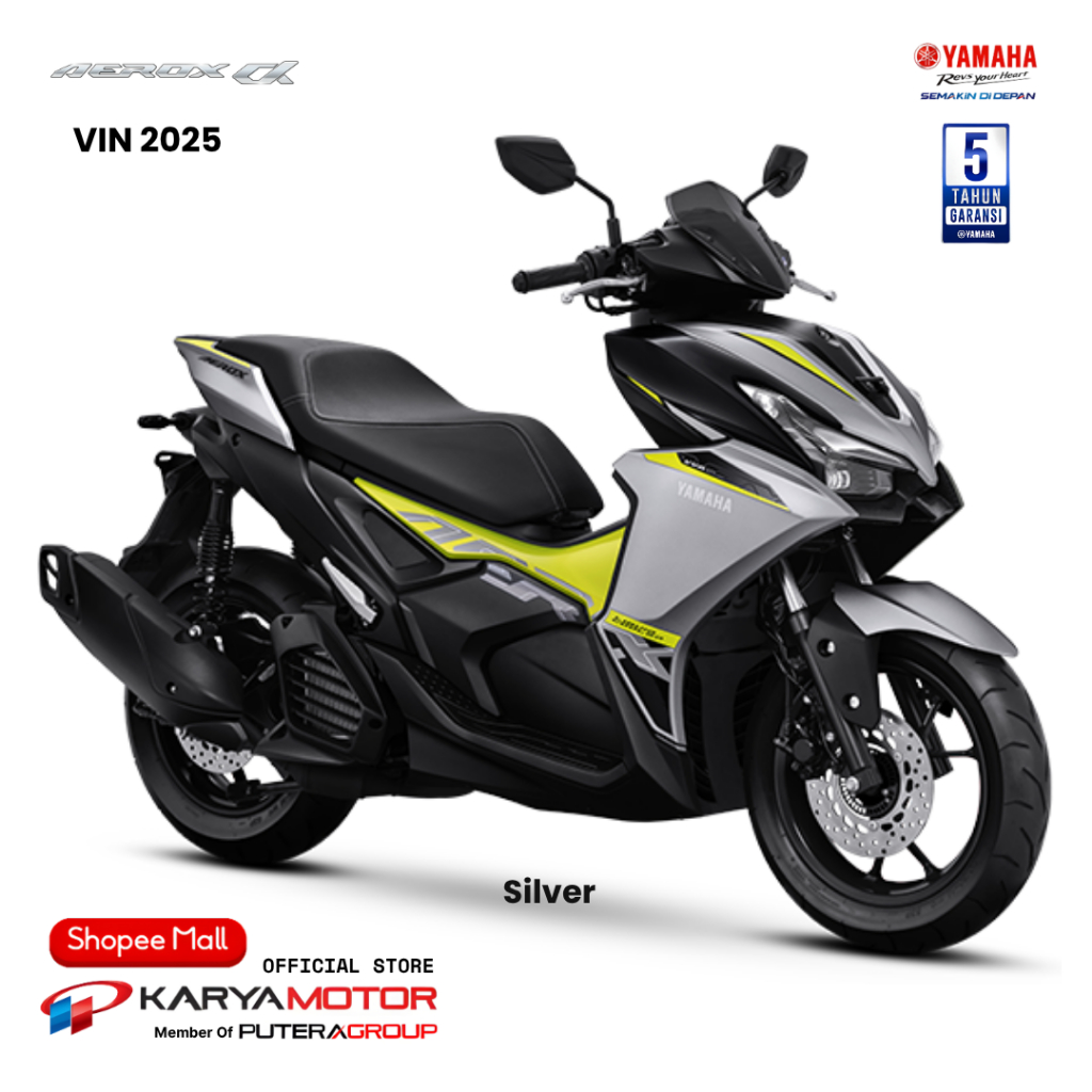 Jual Sepeda Motor Yamaha Aerox Alpha Standard 2025 | Shopee Indonesia