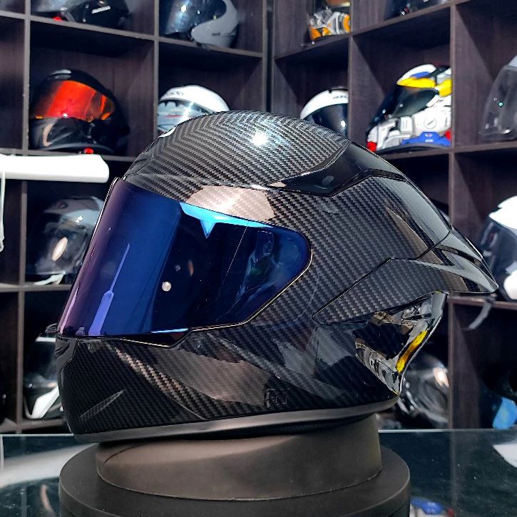 Jual Helm Full Face Mla Motif Carbon Terbaru Visor Silver-Helm Full ...