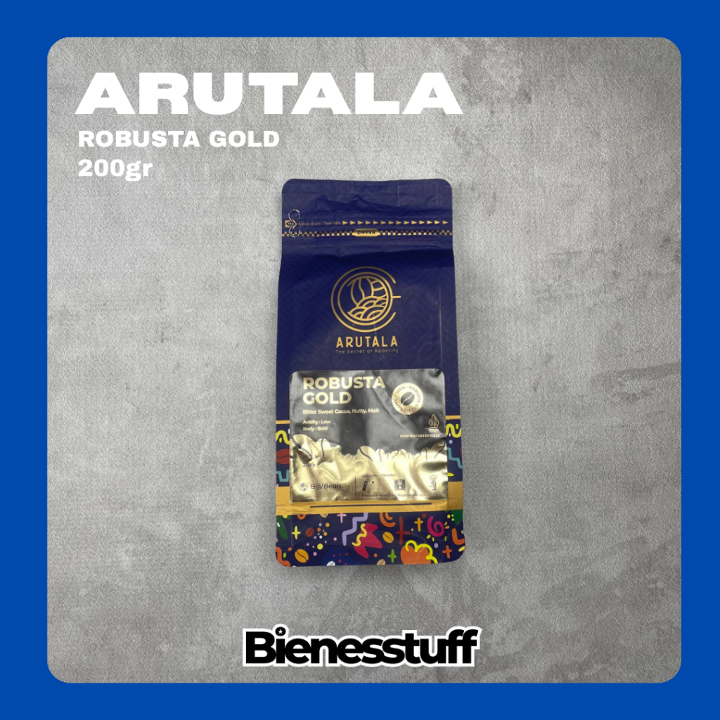 Jual ARUTALA x Bienesstuff - Kopi Robusta Gold 200 gram | Shopee Indonesia