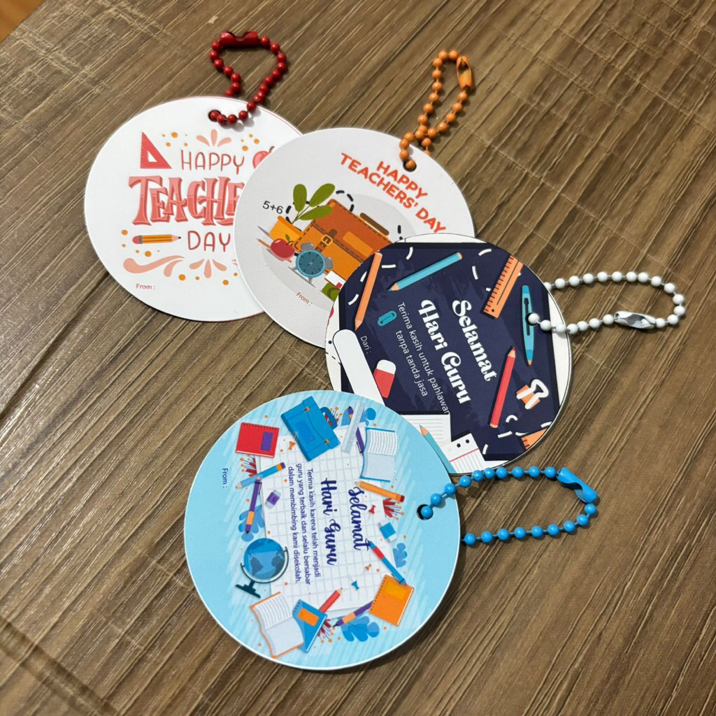 Jual (10 Pcs) HangTag Teacher Days | HangTag Hari Guru | Kartu Ucapan ...