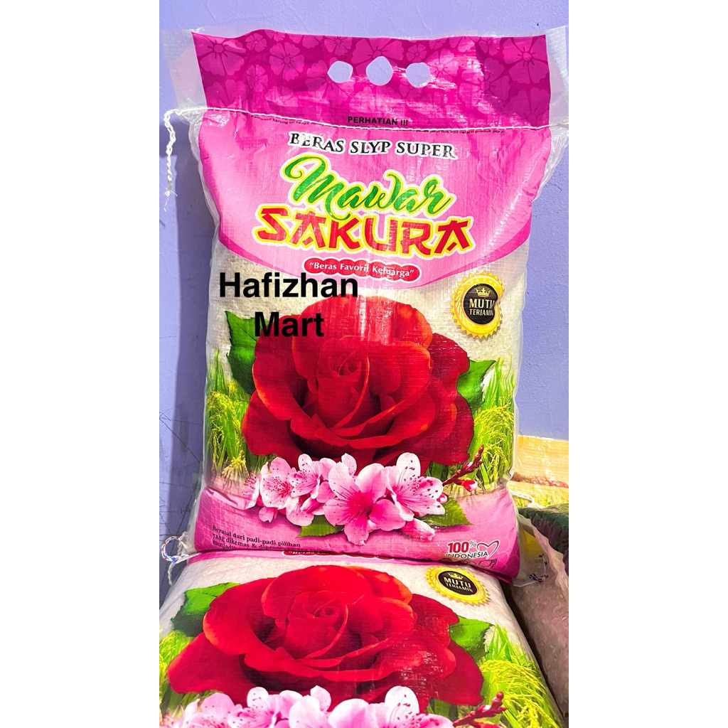 Jual Beras slyp super mawar sakura 5 kg putih bersih pulen | Shopee ...