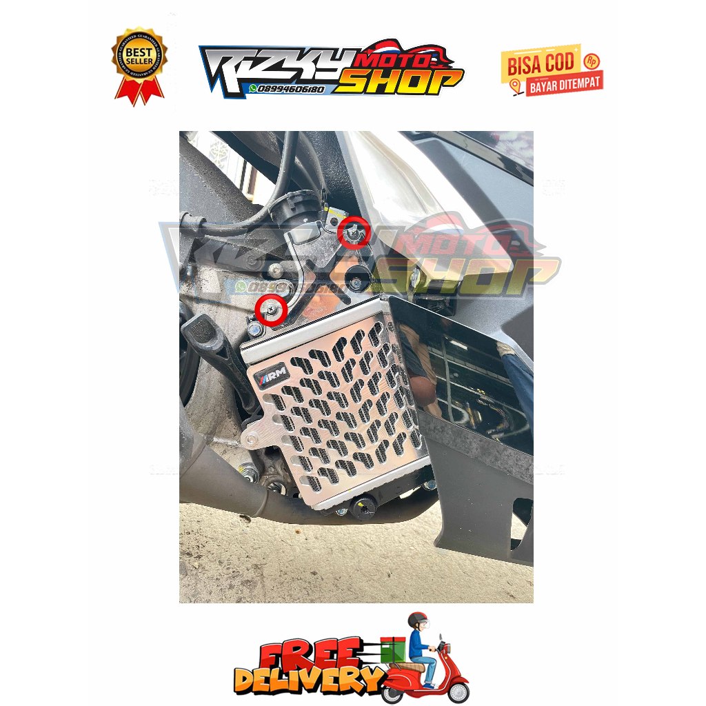 Jual BAUT COVER PLAT RADIATOR ( 2 BAUT ) MODEL SLASH PCX 160 STYLO ADV ...