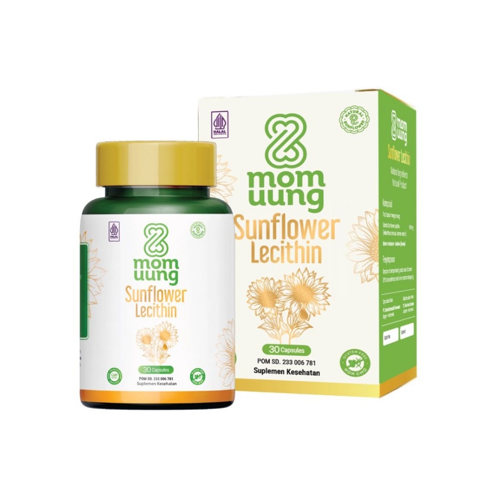 Jual Mom Uung Lecithin Sunflower Botol isi 30 Kapsul - Pelancar ASI ...
