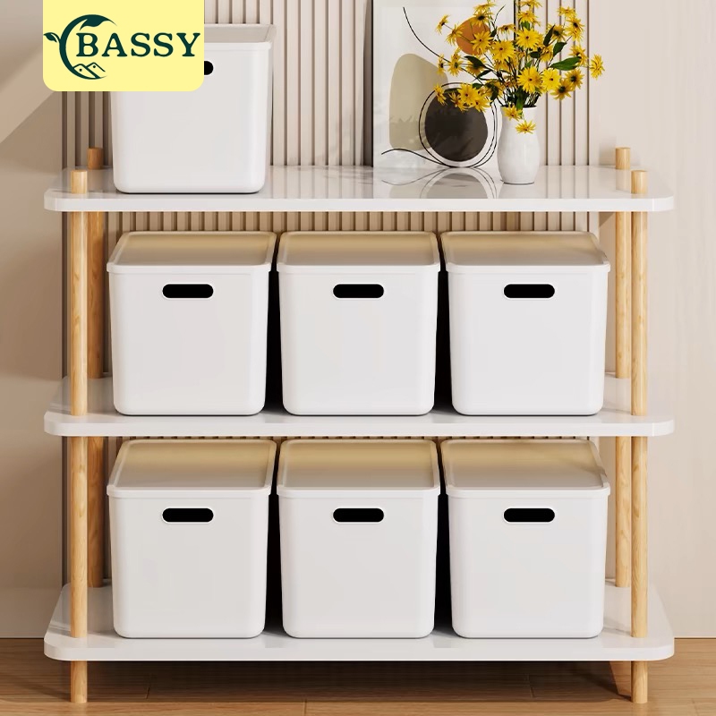 Jual Bassy Kotak Penyimpanan Tutup Serbaguna Keranjang Bin Pantry ...