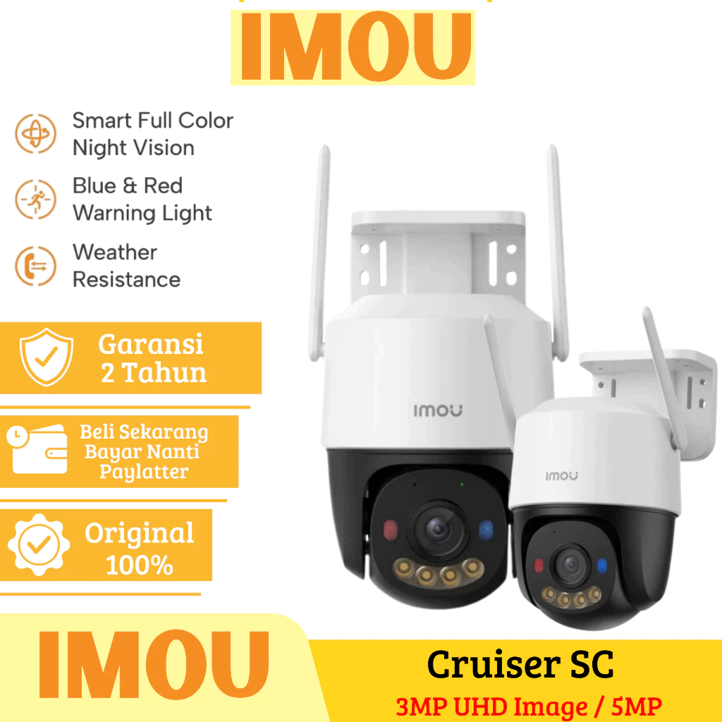Jual IMOU Cruiser SC 3MP / 5MP Smart IP Camera CCTV Wi-Fi Outdoor Two ...
