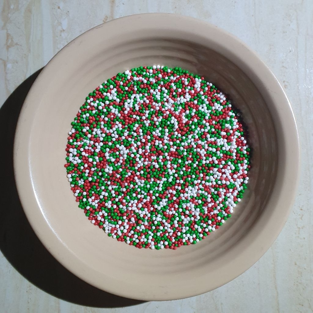 Jual sprinkle spikel sprinkles trimit sugar pearl christmas natal xmas ...