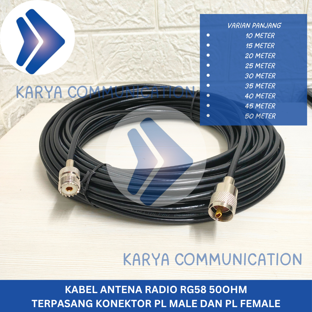 Jual Kabel Antena Radio Base HT dan RIG RG58 50 Ohm Merk Digitalpro ...