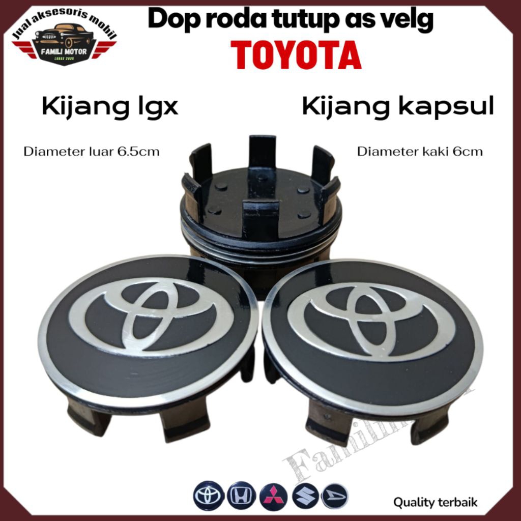 Jual Dop velg Tutup as roda toyota kijang lgx kijang kapsul diameter ...