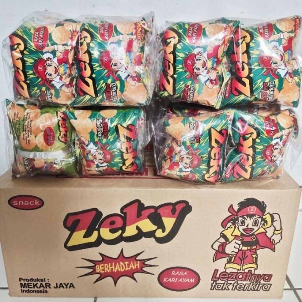 Jual Snack Chiki Zeky Berhadiah uang 1Renceng isi 10 PCS | Shopee Indonesia