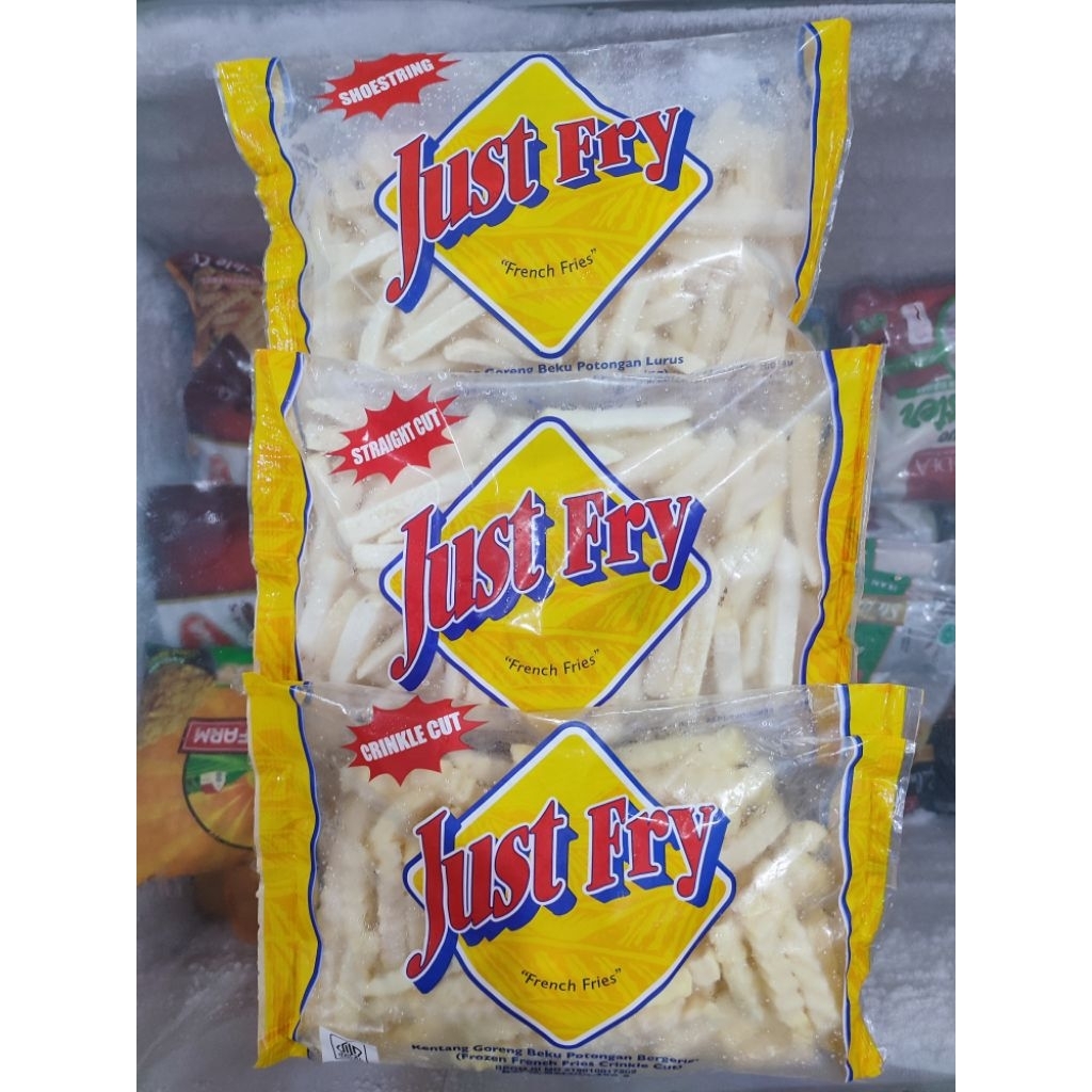 Jual Just Fry French Fries 450gr (Shoestring, Straight Cut, Crinkle Cut ...