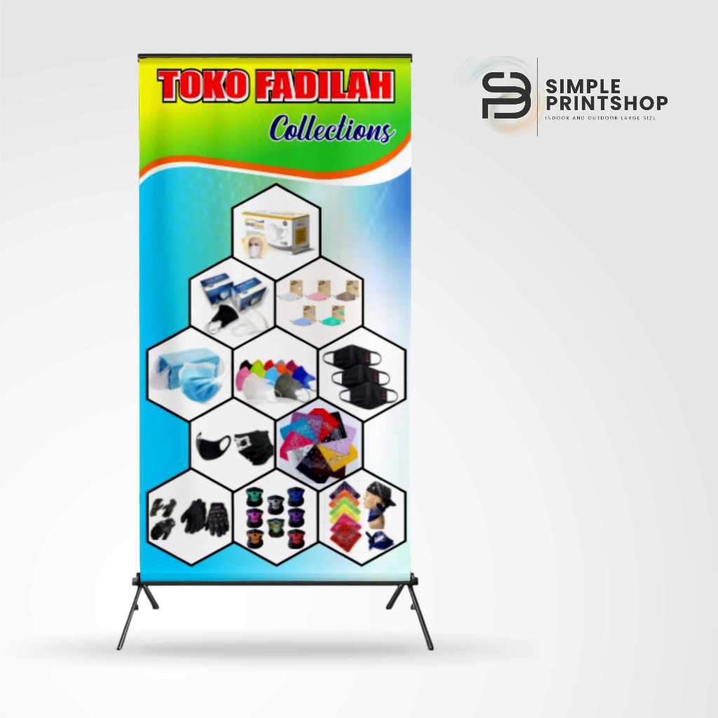 Jual cetak spanduk 50x100 cm banner toko collections custom desain ...