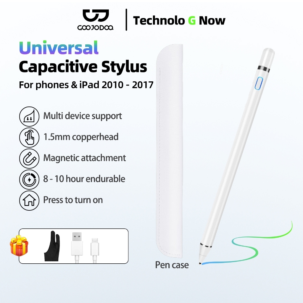 Jual Goojodoq Stylus Pen Universal for apel Android Phone Active Stylus ...