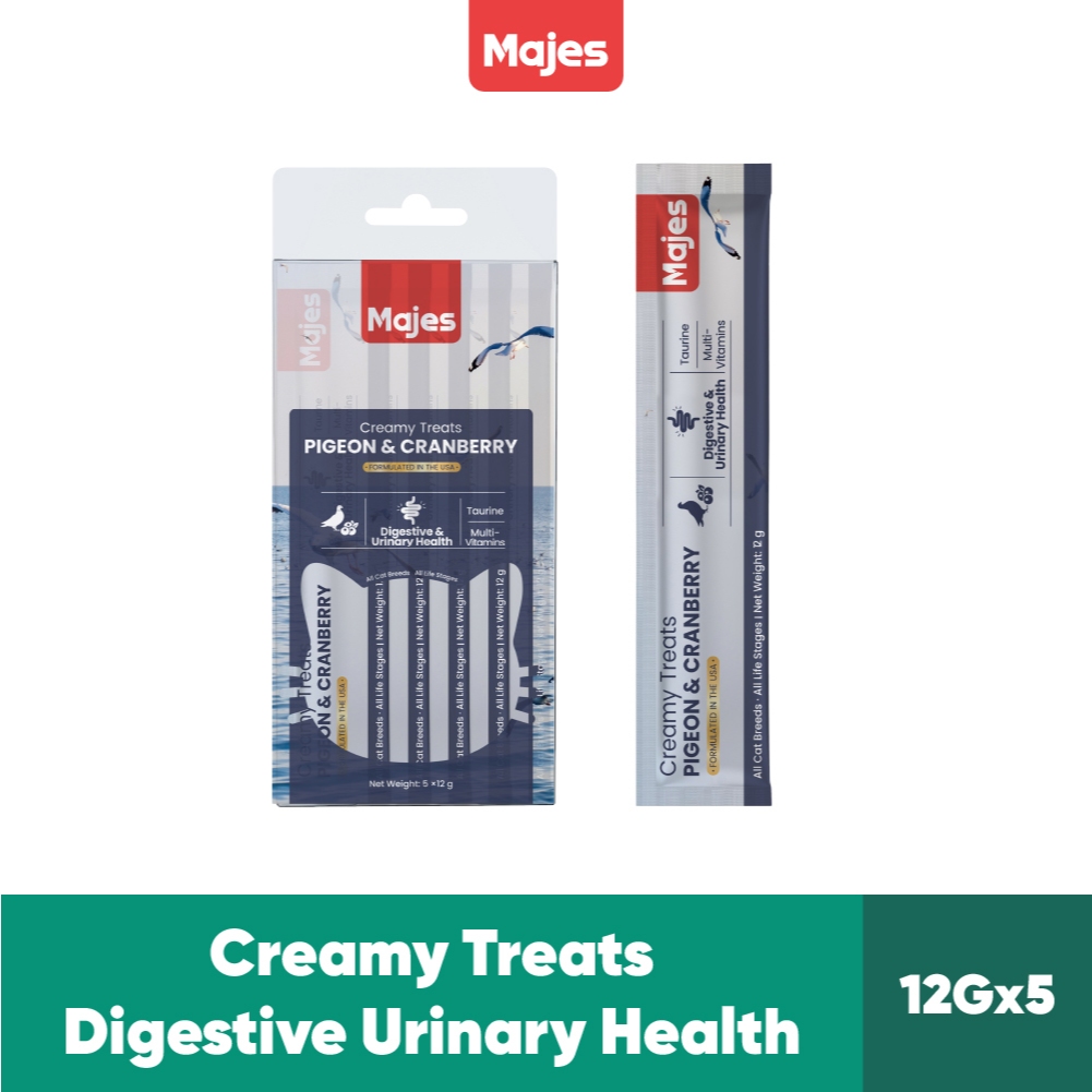 Jual Majes Creamy Treats for Cats Digestive Urinary Health Wet Food ...