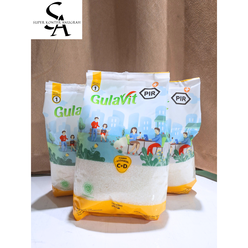 Jual RY - GULA MURNI PREMIUM GULAVIT KEMASAN 1 KG | Shopee Indonesia