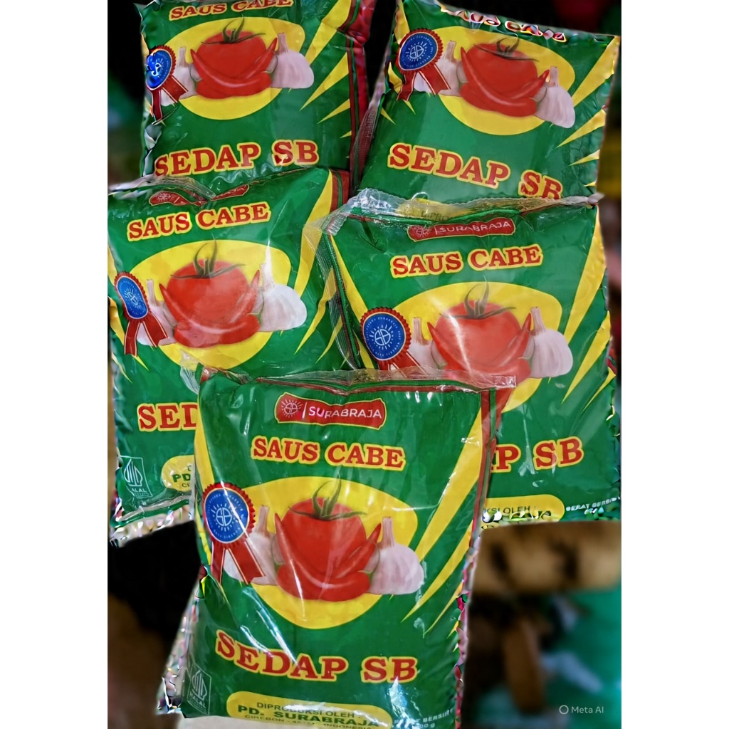 Jual Saos Bantal SB SEDAP Asli Surabraja paket 5Pcs @600gr | Saos SB ...