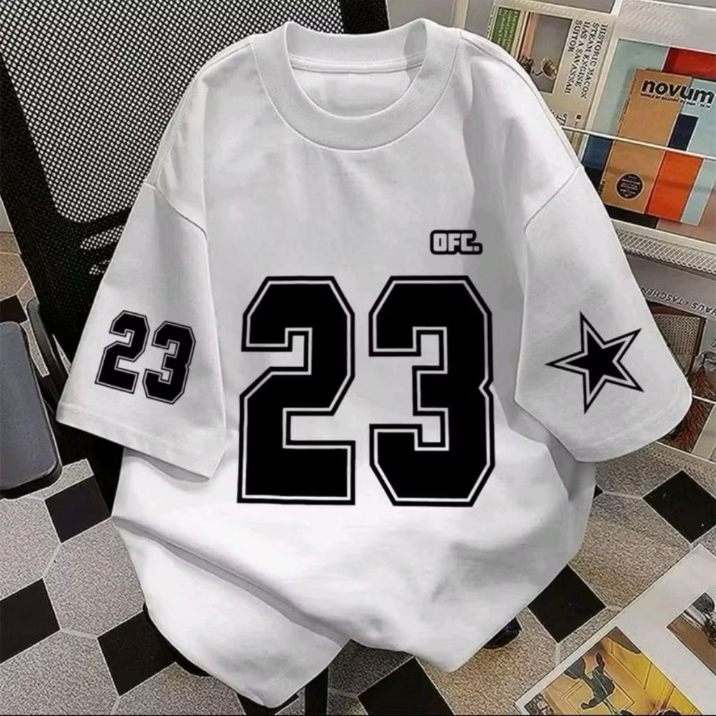 Jual Kaos T-shirt Vintage Pria Wanita No 23 Oversize Kaos Lengan Pendek ...