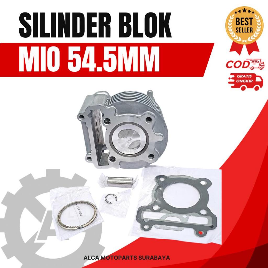 Jual CYLINDER SILINDER BLOK SEHER BORING BORE UP MIO KARBU 54,5 54.5 MM ...