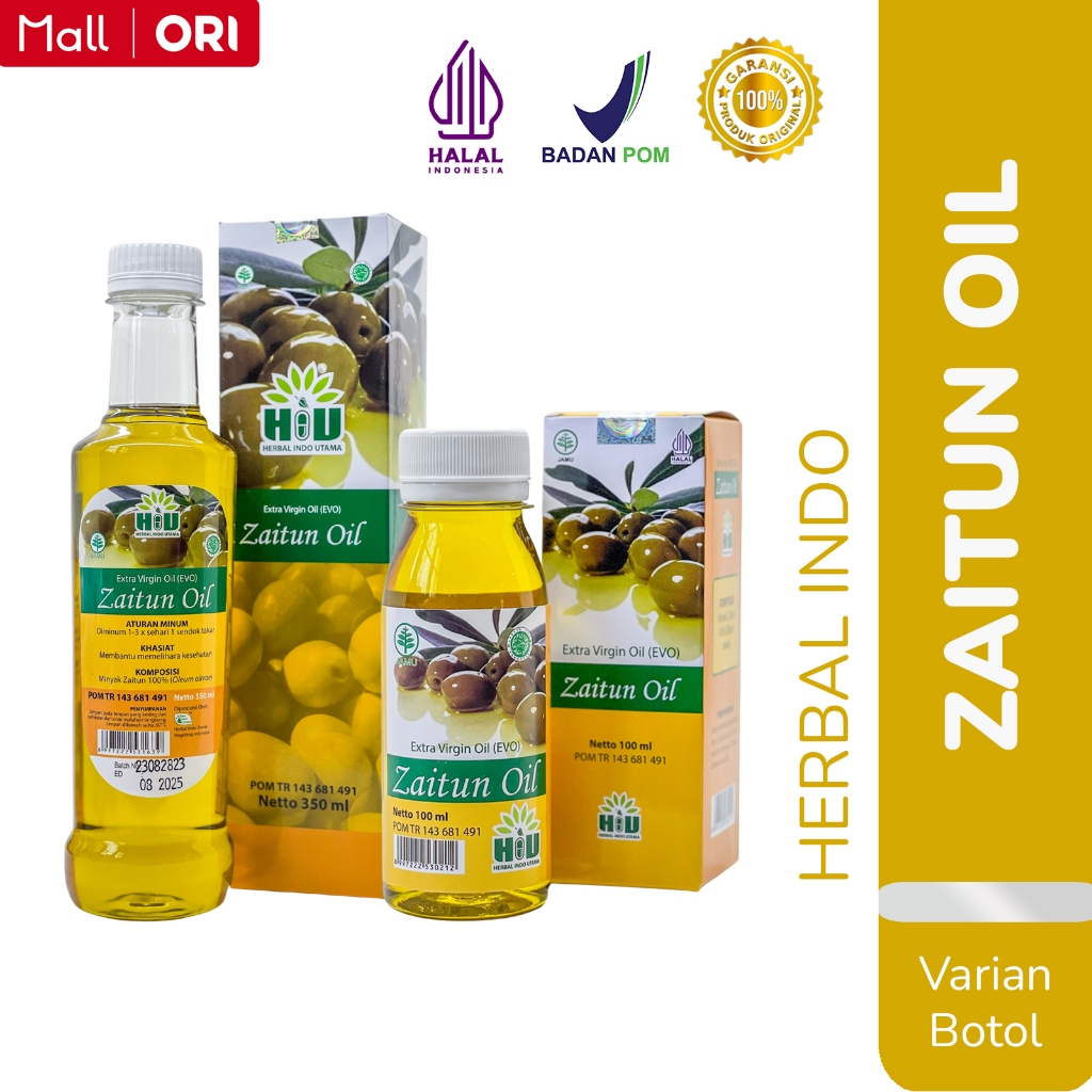 Jual HIU Zaitun Oil Extra Virgin Oil Antioksidan Alami Kesehatan Ibu ...