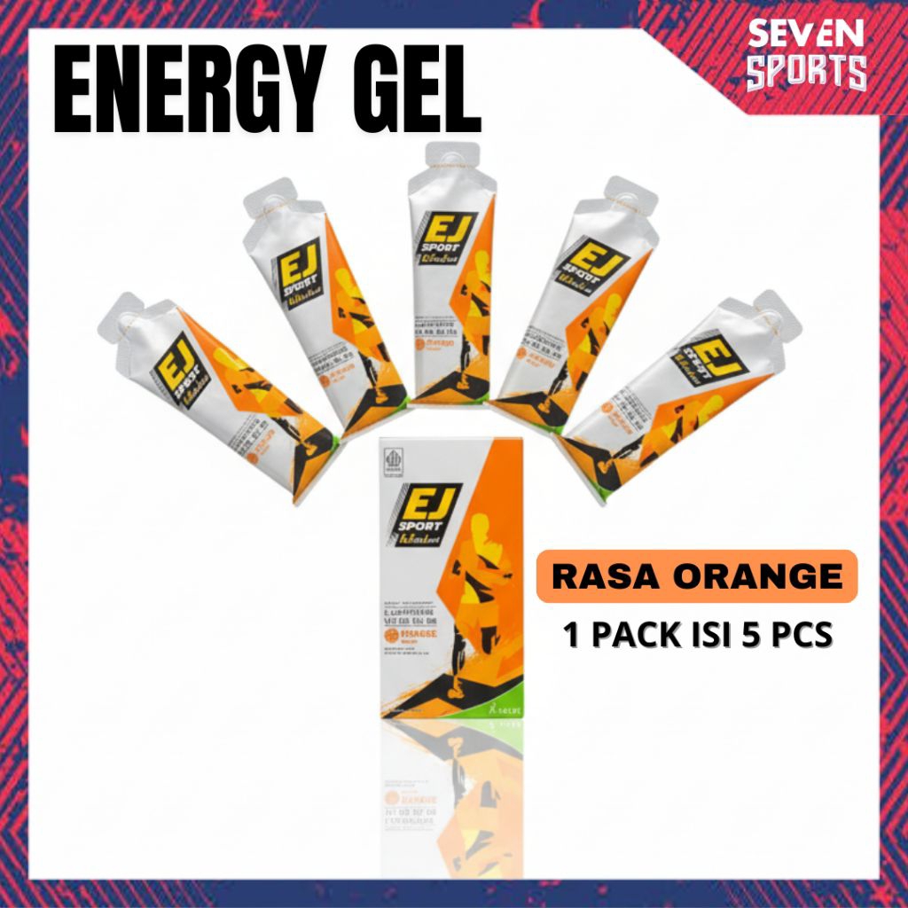 Jual EJ Sport Gel Orange (1pack) kemasan baru sachet | Shopee Indonesia