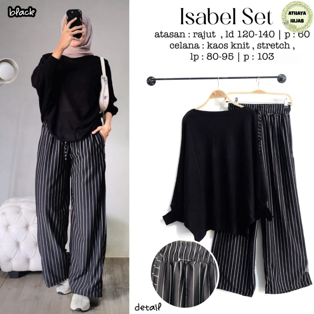 Jual Isabel Set Rajut Mix Kulot Salur (Athaya) | Shopee Indonesia