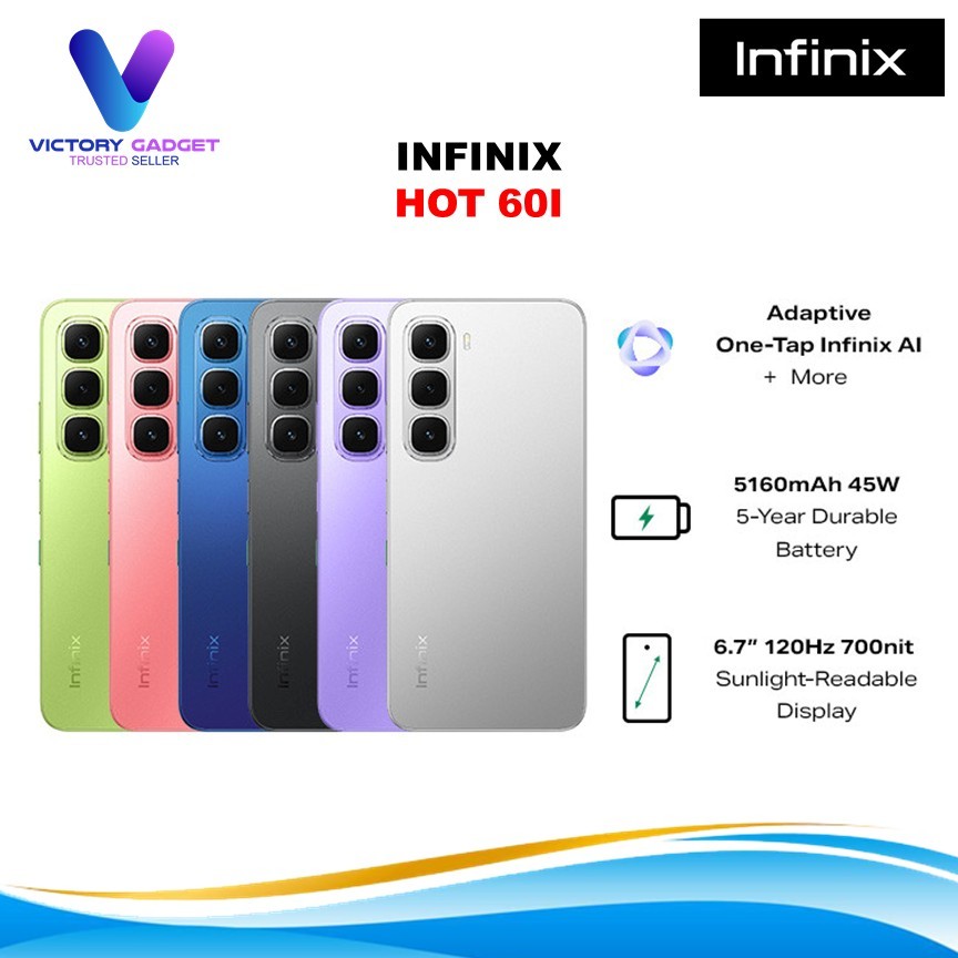 Jual INFINIX HOT 60i 8GB 256GB New Garansi Resmi INFINIX | Shopee Indonesia
