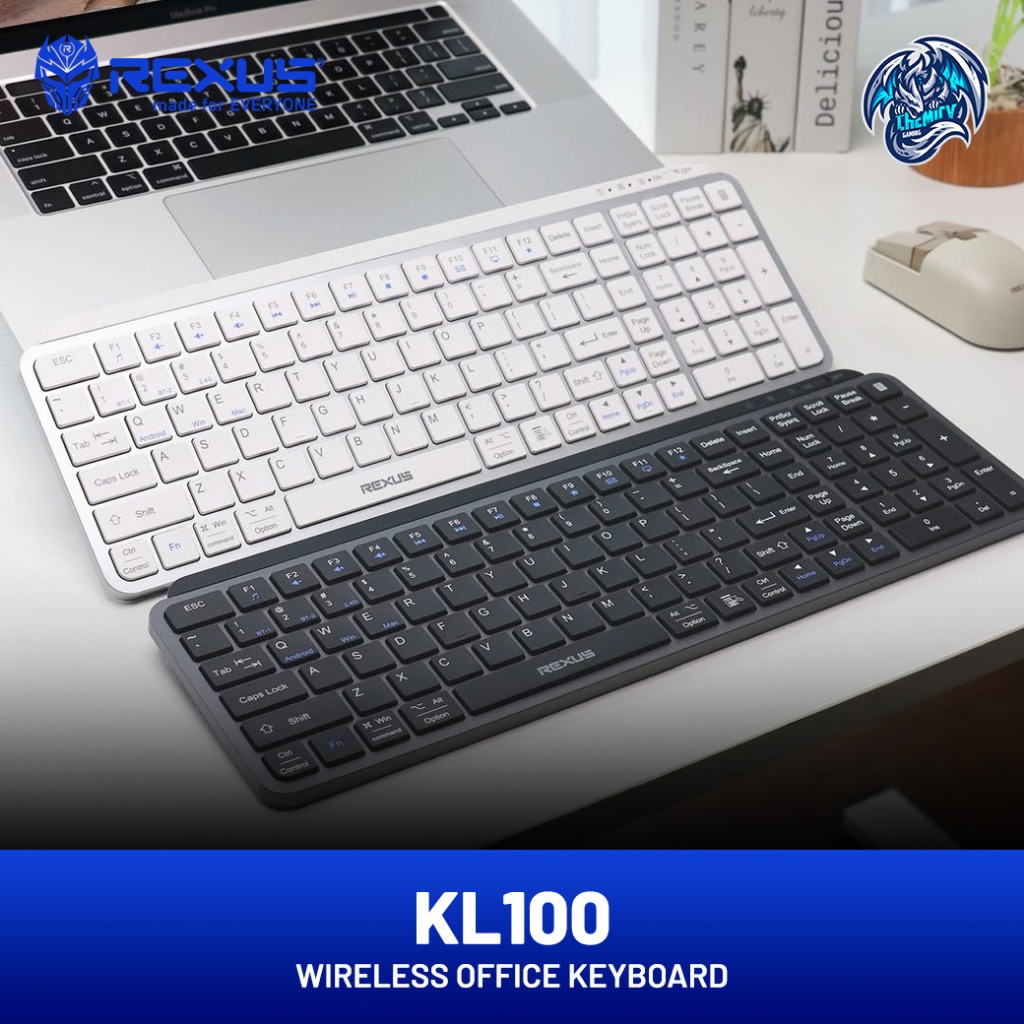 Jual Rexus KL100 Bluetooth Wireless Office Keyboard | Shopee Indonesia