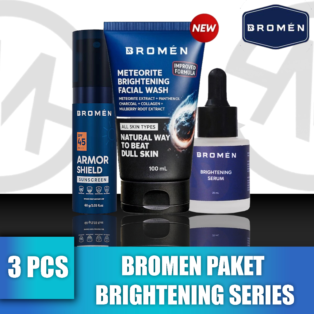 Jual BROMEN Paket Brightening Series ( Facial Wash Brightening + Serum ...