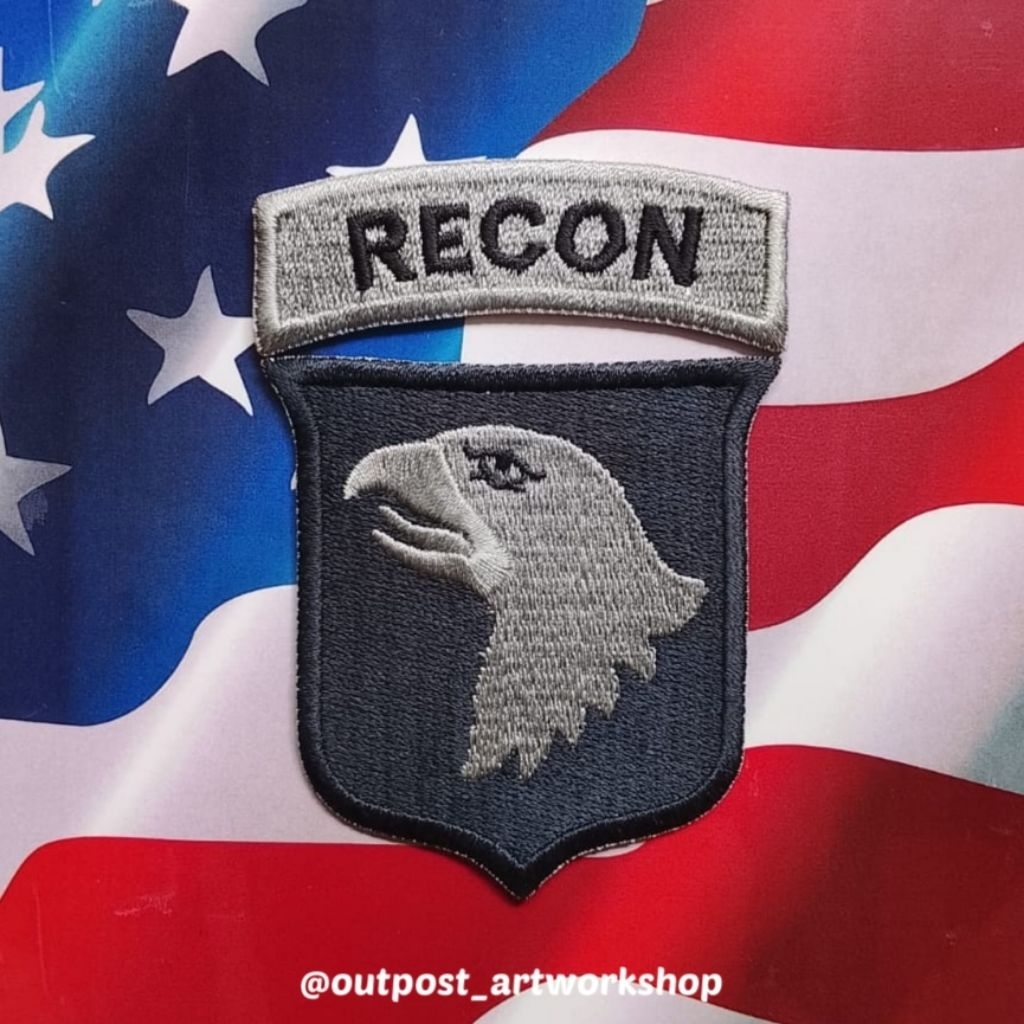 Jual Patch 101st Airborne Division US Army ACU Recon Tab Army Combat ...