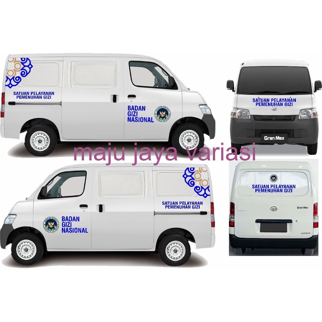 Jual Decal Stiker mobil mbg sppg grandmax luxio universal | Shopee ...