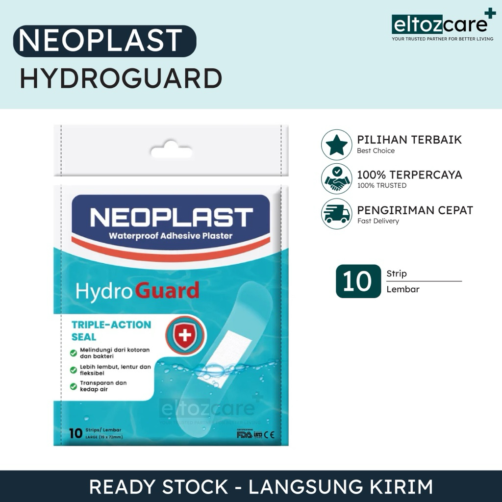 Jual Neoplast Hydroguard 10S - Plester Luka Transparan | Shopee Indonesia