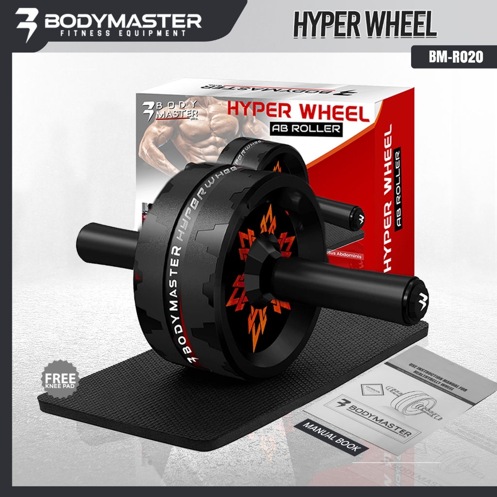 Jual BODYMASTER AB Wheel Ultra Wide BM-R020, ab roller push up otot ...