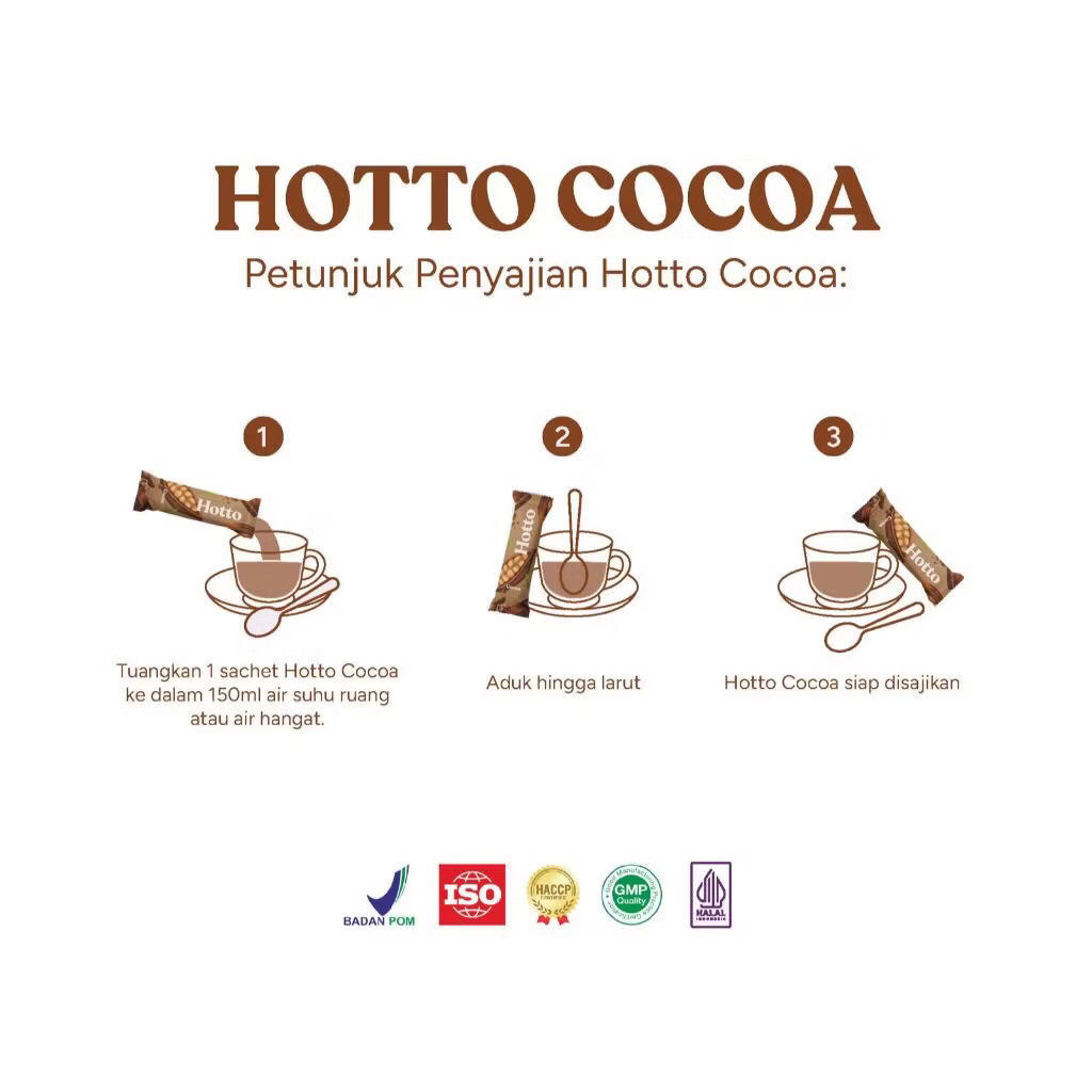Jual Hotto Cocoa Multigrain 16 Sachet | Tinggi Serat, Rendah Kalori ...