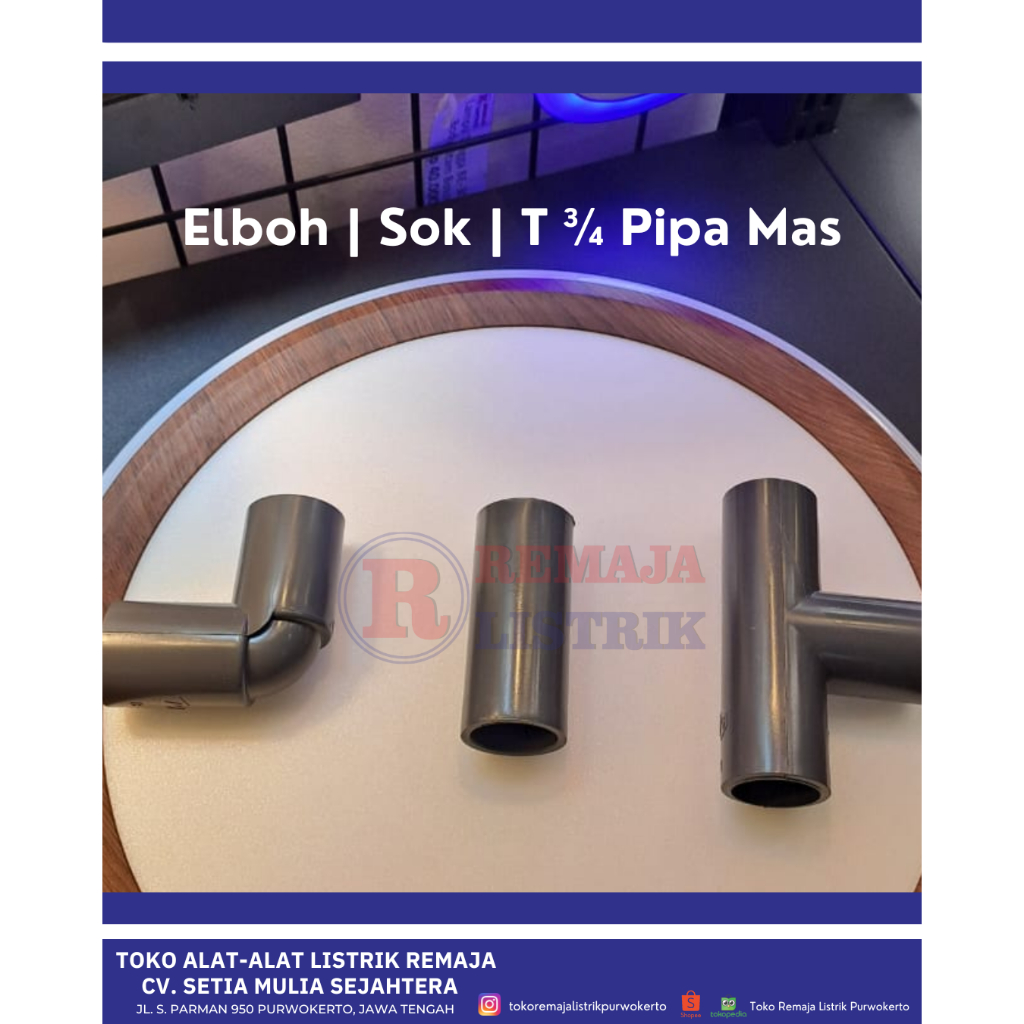 Jual Knee Elboh | Sok | T Paralon 3/4 inch PIPA MAS | Shopee Indonesia