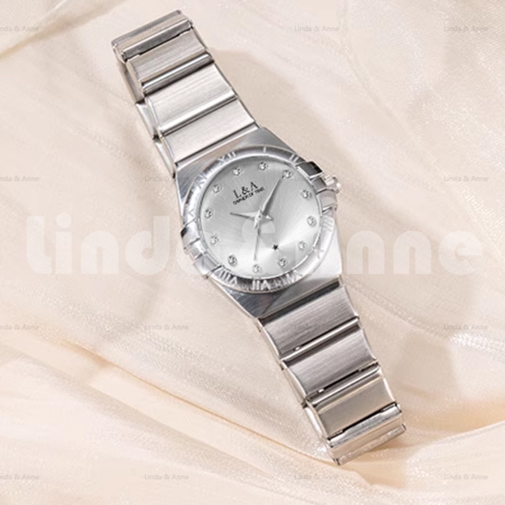 Jual L&A Jam Tangan Wanita Rantai Stainless Steel Jam Tangan Analog ...