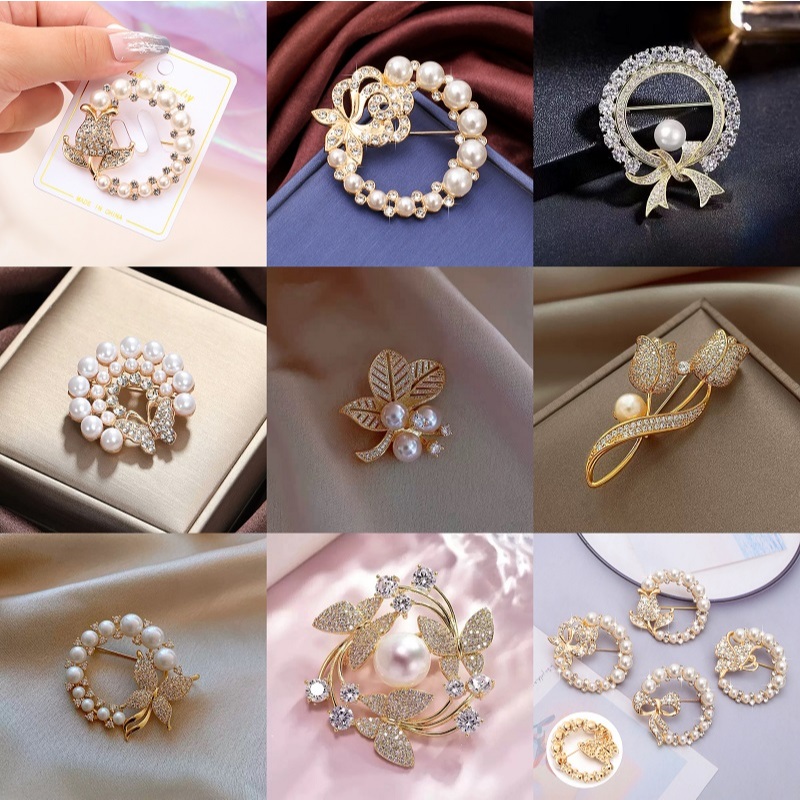 Jual Rose Bros Gesper Syal Muslim Multifungsi Bentuk Persegi Brooce ...