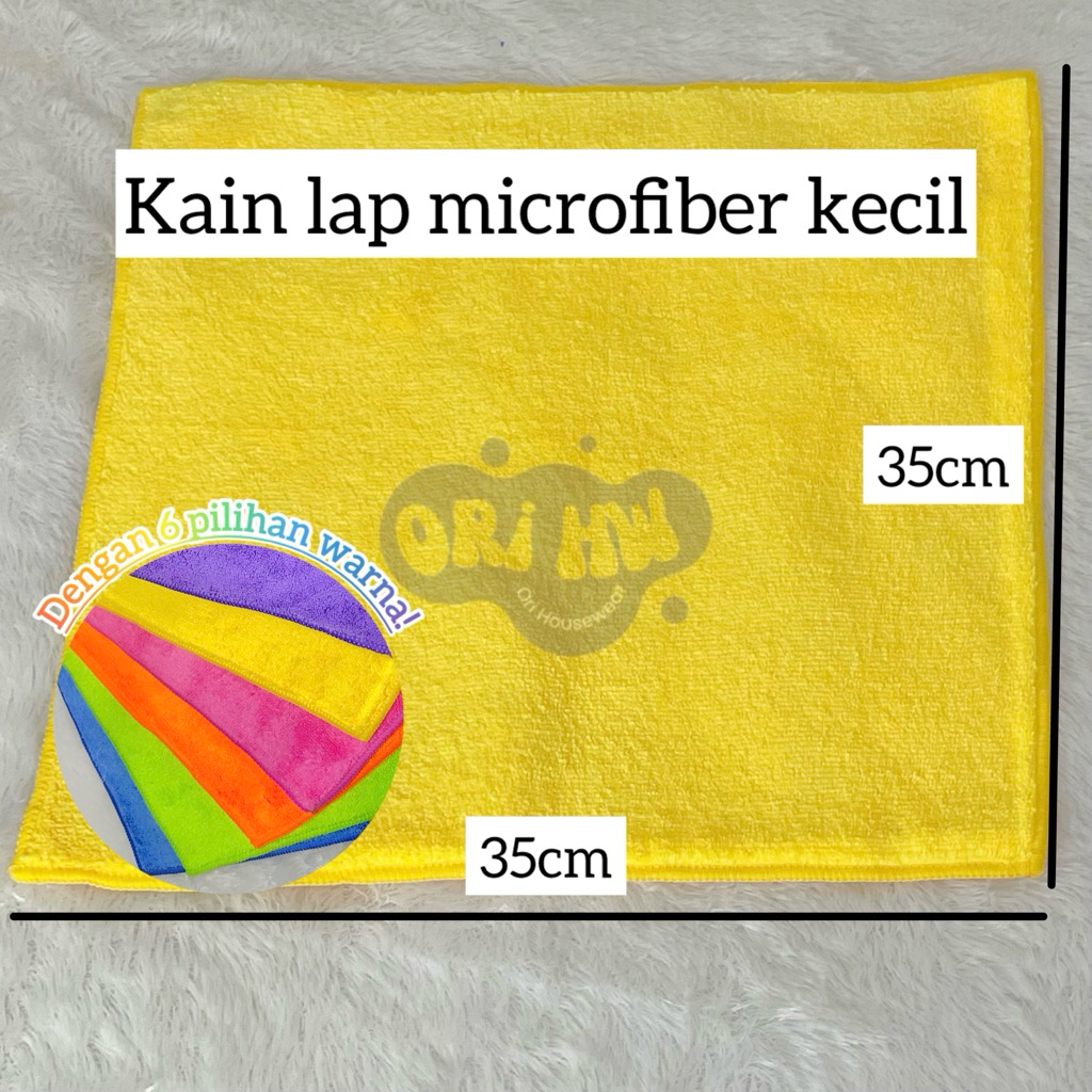 Jual Kain lap microfiber kecil hisap air dan awet (35cm x 35cm ...