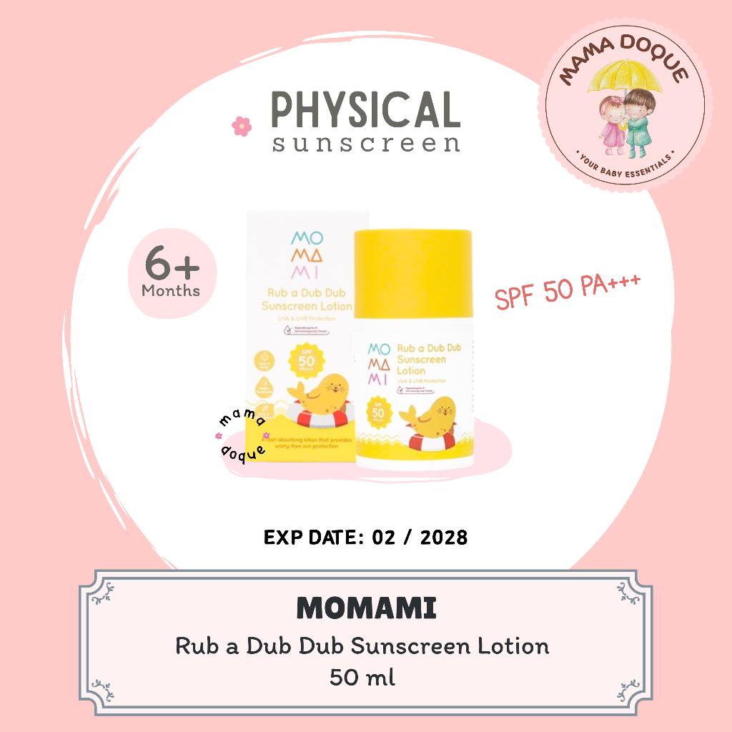 Jual Momami Rub a Dub Dub Sunscreen Lotion 50gr / Momami Sunscreen Anak ...