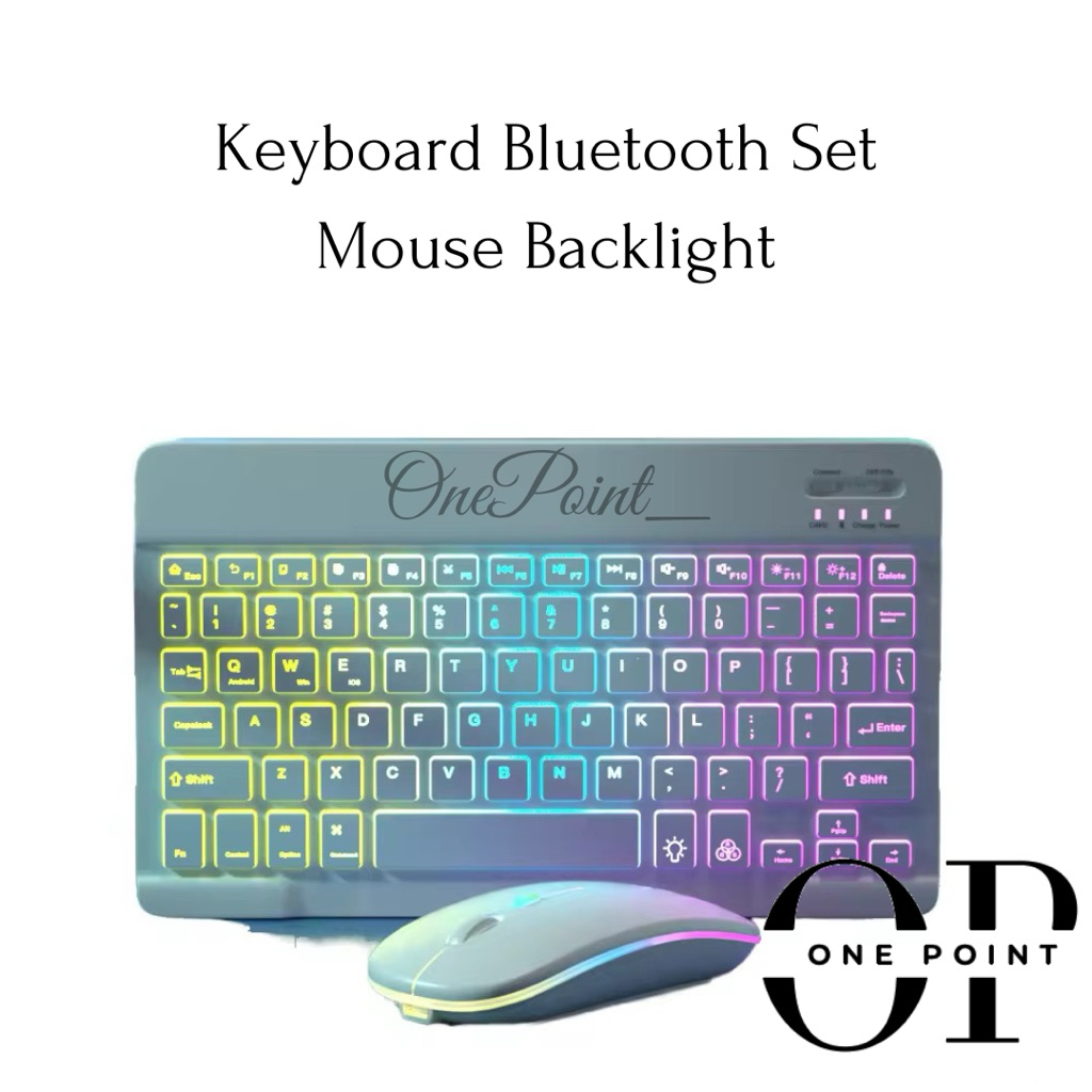 Jual RGB keyboard LED Color Backlight Wireless keyboard And mouse Set ...