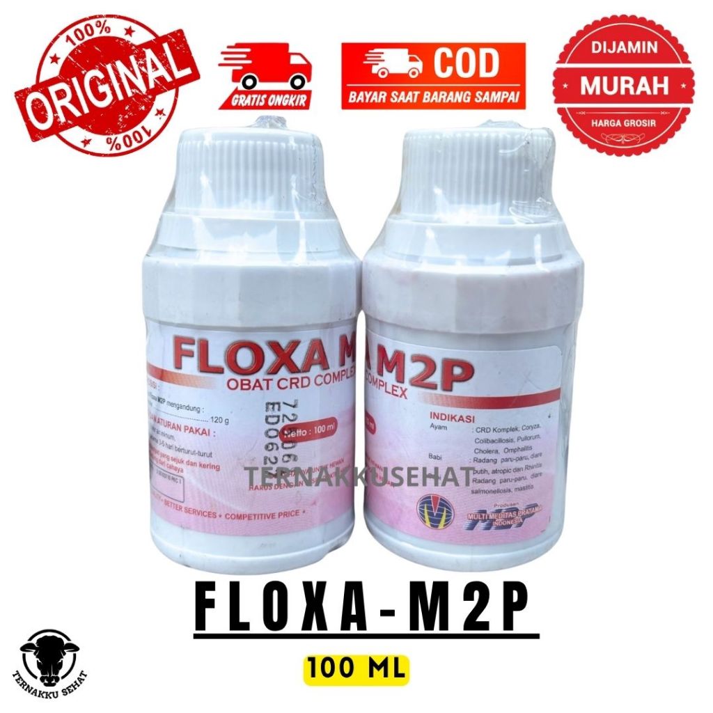 Jual FLOXA M2P 100 ML obat crd complek like | Shopee Indonesia