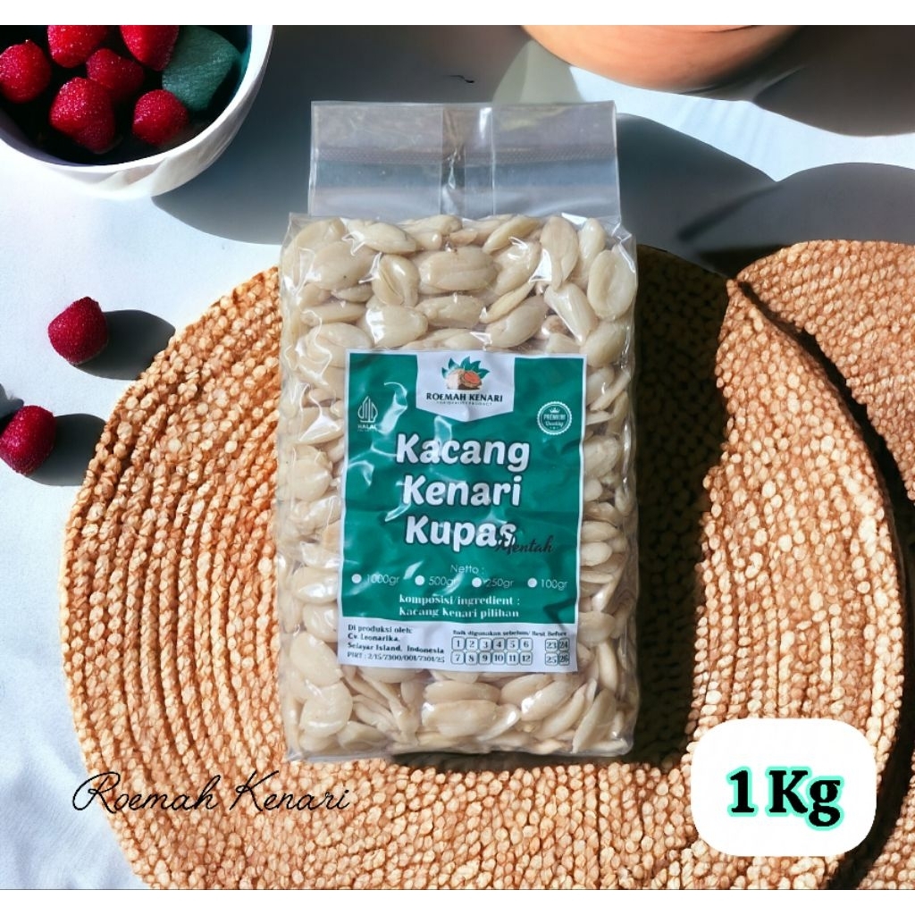 Jual Kacang Kenari Kupas Mentah 1 kg / Kenari Utuh Super Premium ...