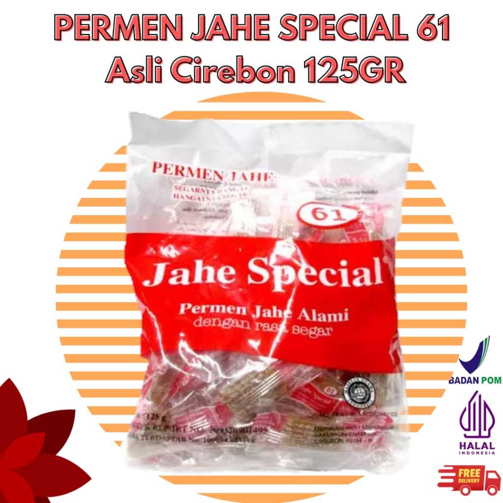 Jual Permen Jahe Special 61 Murah 125 GR | Bikin Badan Hangat Cepat ...