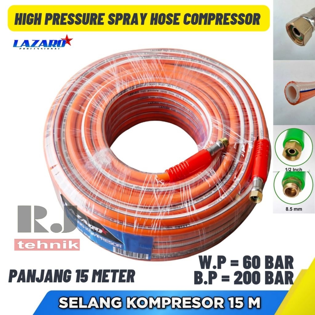 Jual Selang Kompresor Angin High Pressure Spray Air Hose Compressor ...