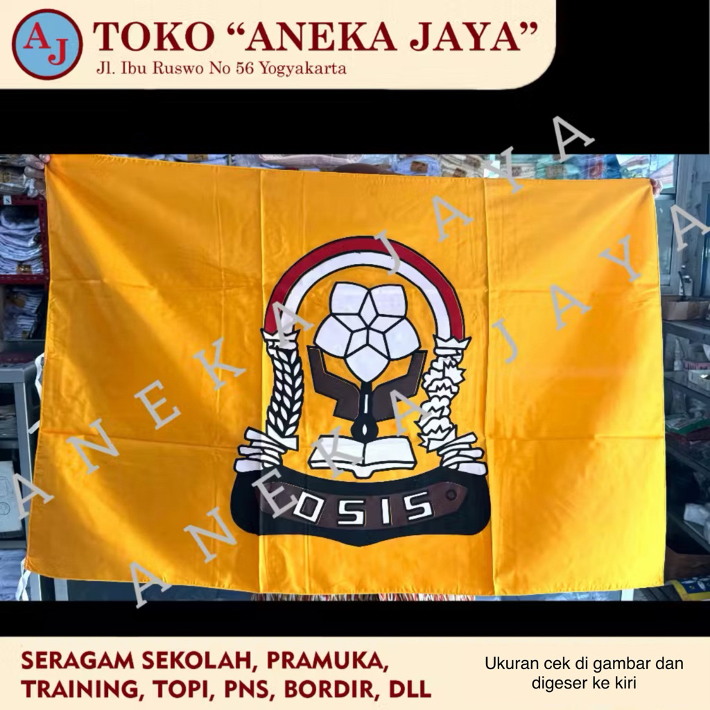 Jual Bendera OSIS SMP SMA SMK ukuran 120 x 80 cm | Shopee Indonesia