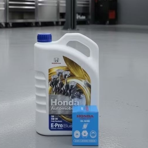 Jual OLI HONDA E-PRO BLUE SN SAE 5W-30 GALON DAN FILTER OLI HONDA FREED ...