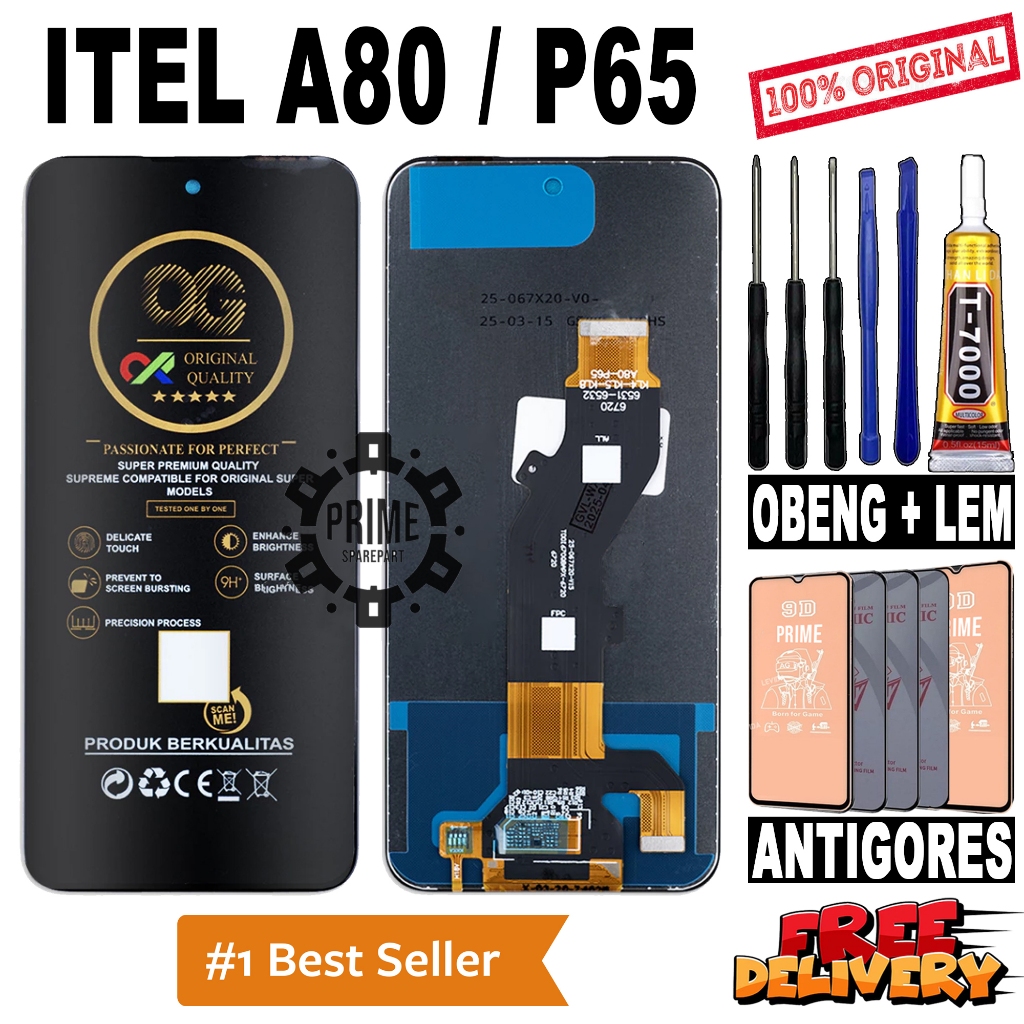 Jual LCD TOUCHSCREEN ITEL 80 / ITEL P65 ORIGINAL OEM FULLSET | Shopee ...