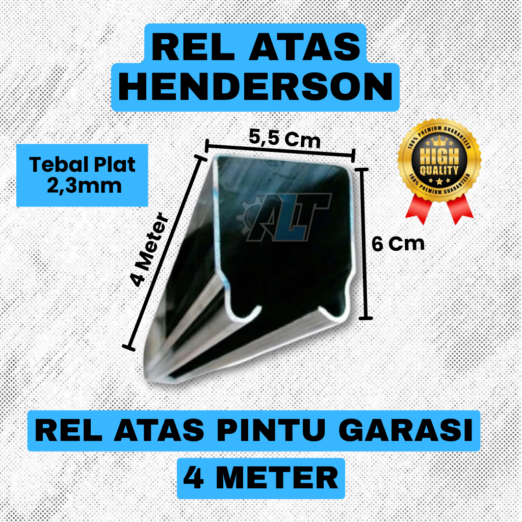 Jual (GROSIR) Rel Atas Pintu Garasi Henderson Panjang 4 Meter Tebal ...