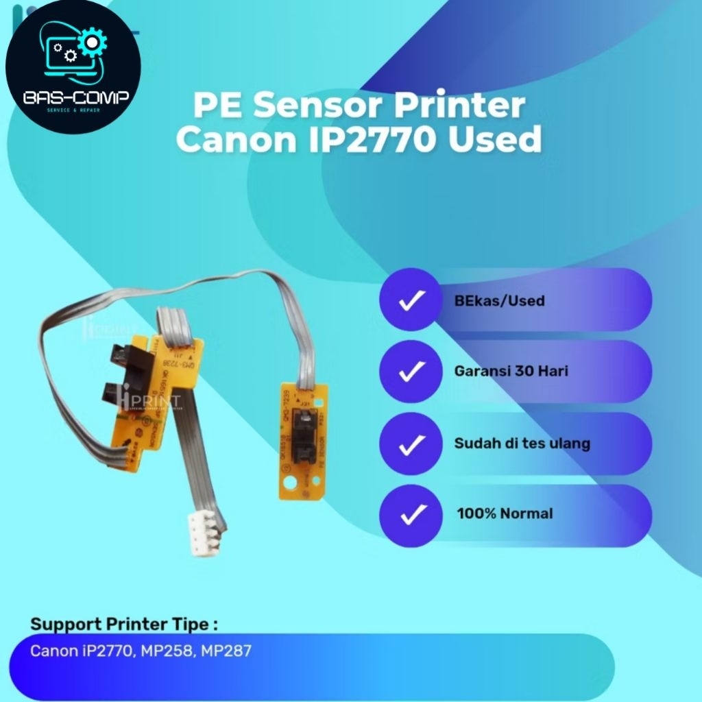 Jual PE Sensor iP2770 MP258 MP287, Sensor Kertas iP2770 MP258 MP287Used ...